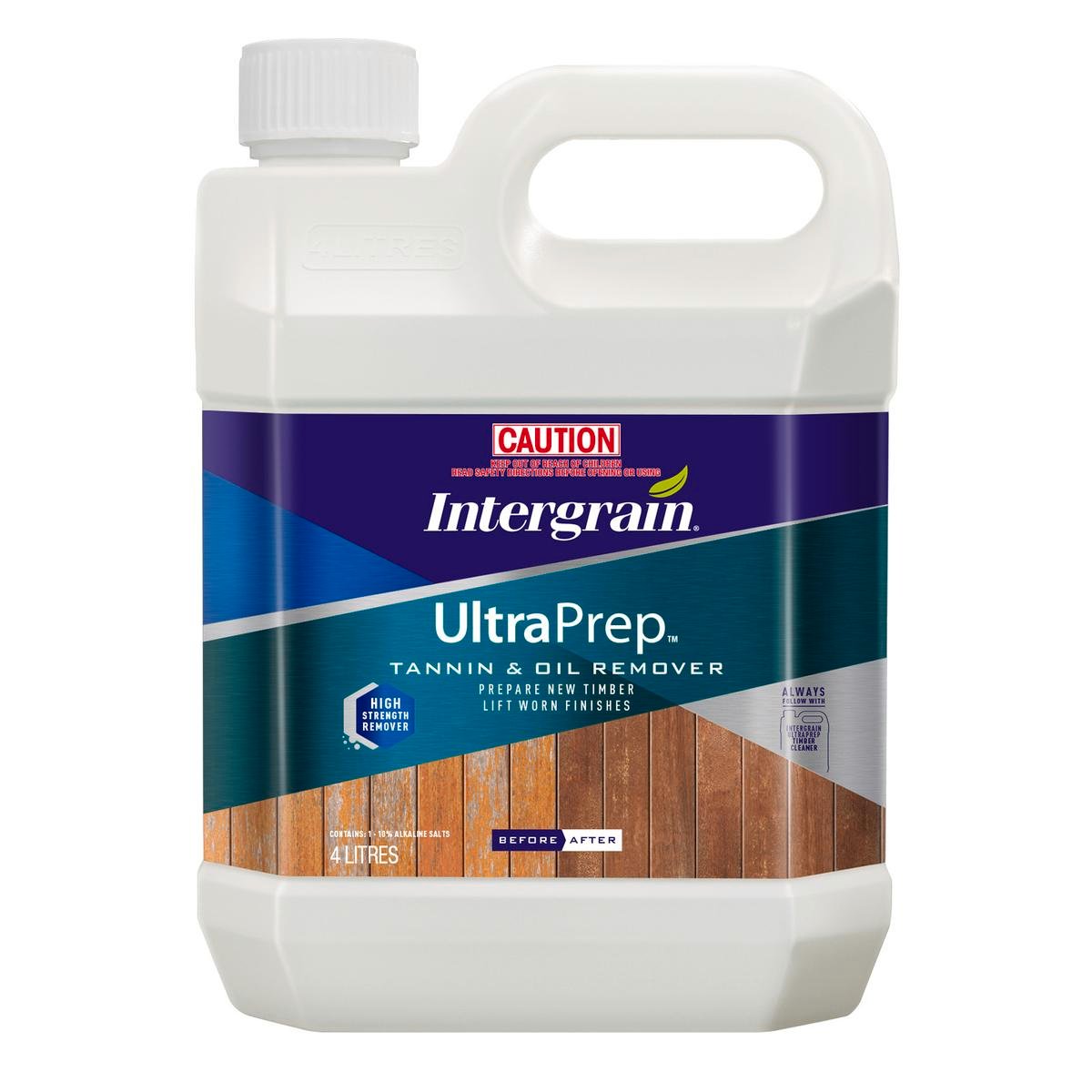 Intergrain UltraPrep Tannin and Oil Remover 4L Salts Based Cleaner ...