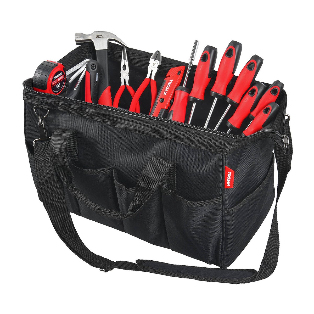 Trojan 35 Piece Tool Kit W Bag - 325mm x 141.6mm x 440mm - Versatile D ...