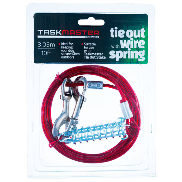 Taskmaster Tie Out Wire - 5mm x 10ft - Stainless Steel - Rust Resistan ...