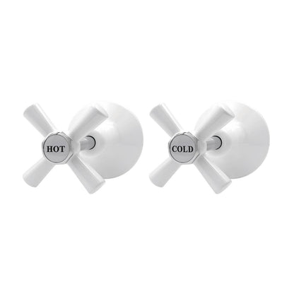 Shaw Mason White Easy Clean Top Assembly - Pair - 130mm x 140mm x 70mm ...