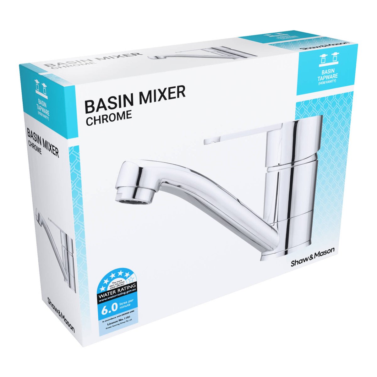 Shaw Mason Basin Mixer - 40mm - Chrome - Lead-Free - Water Efficient ...