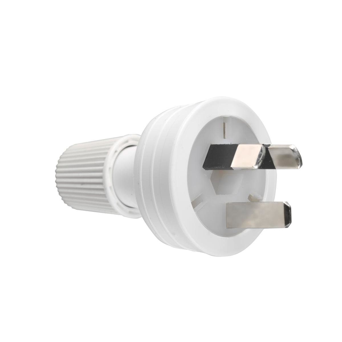 HPM 10A 3 Pin Plug Top - 8mm Entry - PVC - Flexible - White – Auzzi Store