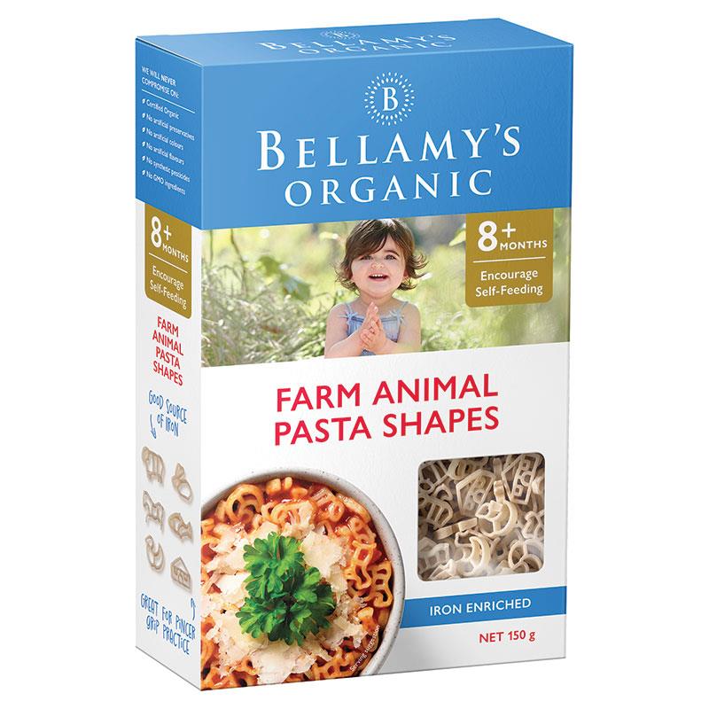 Bellamys Organic Farm Animal Pasta Shapes 150g - Wholesome Fun for Kid ...