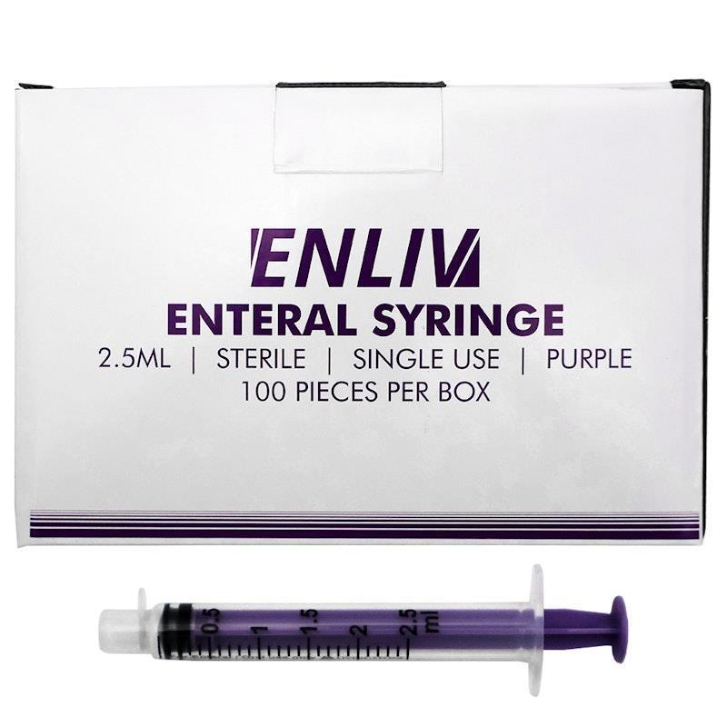 Enliv Sterile Enteral Syringe 2.5mL - 100 Count – Auzzi Store