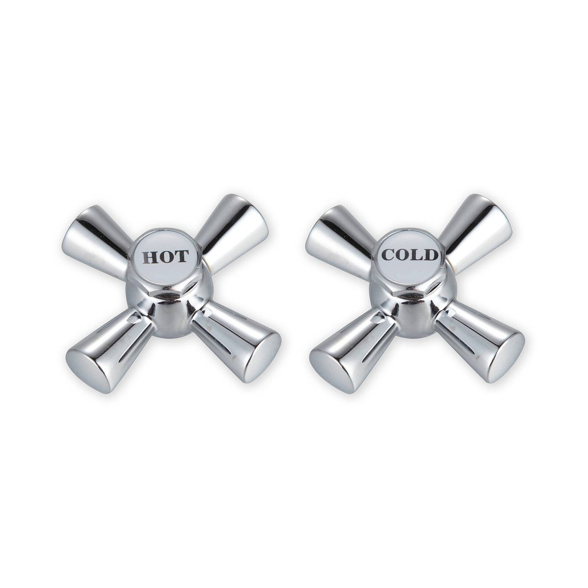 Shaw Mason Chrome Easy Clean Cross Handles Pair - Durable - Stylish De ...