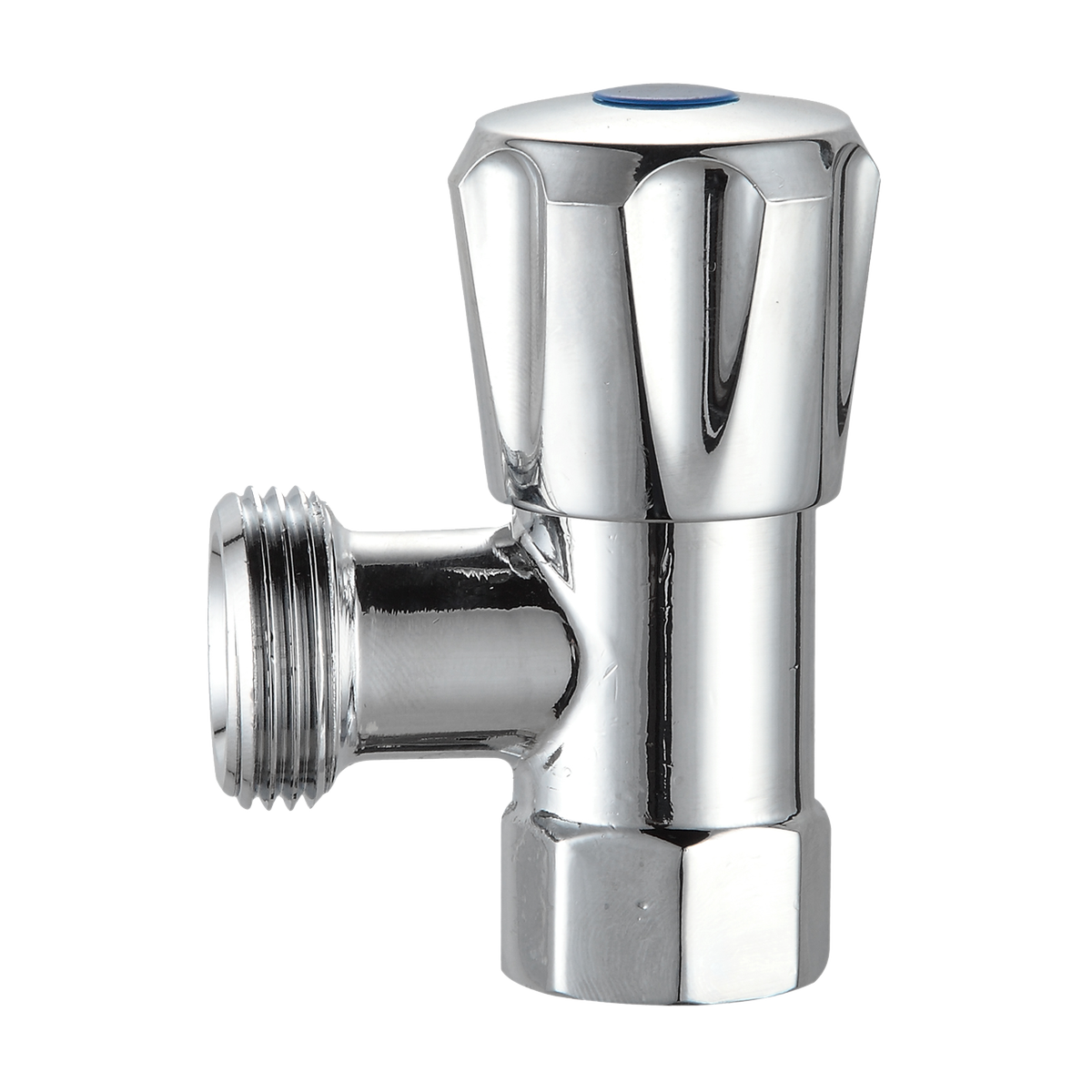 Syneco 15mm Chrome Mini Cistern Cock - Water Control Valve - Lead-Free ...