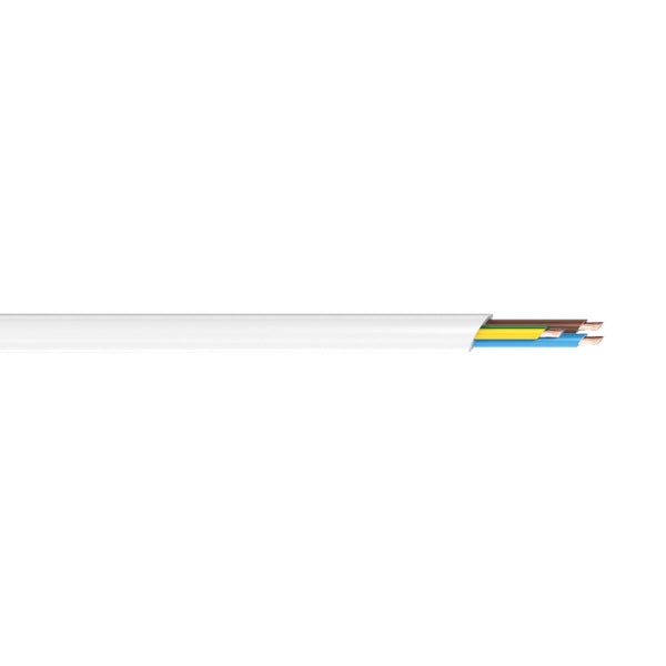 Deta 5m 1mm White 3 Core Cable - Durable Electrical Connectivity - Ind ...