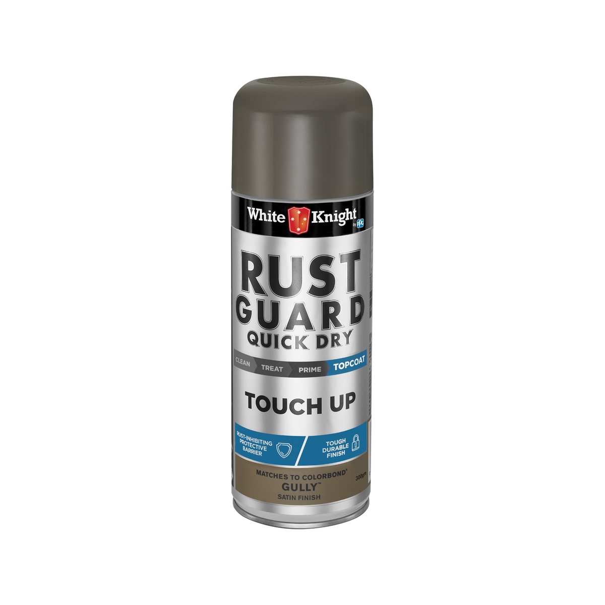 White Knight Rust Guard 300g Gully Satin Touch Up Spray Paint – Auzzi Store