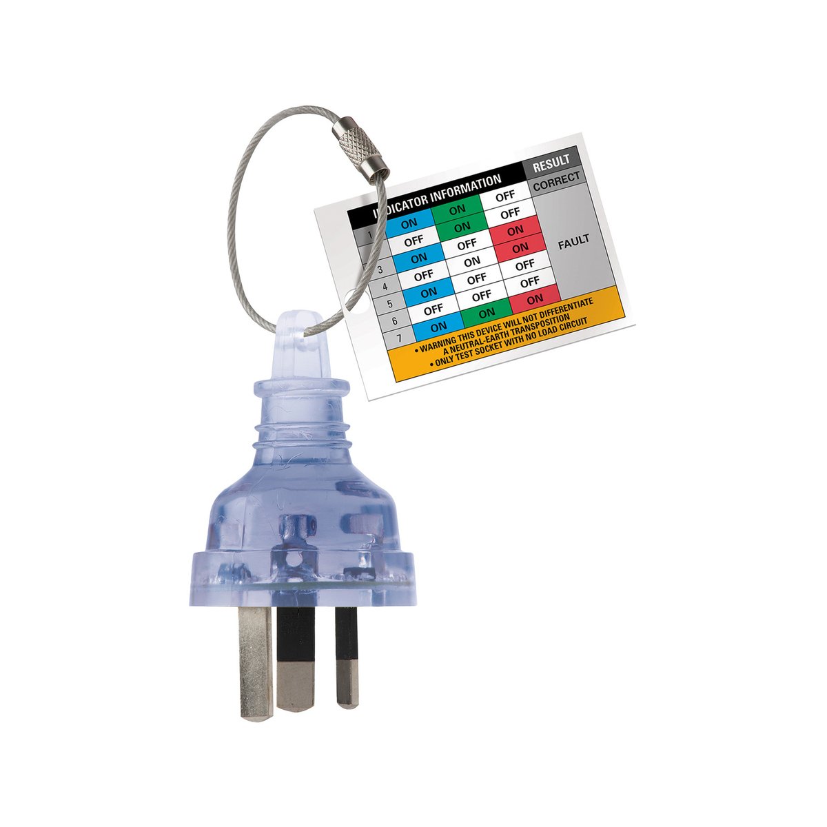 Deta Power Outlet Tester Plug - 240V - PVC - Safe Wiring Detection ...