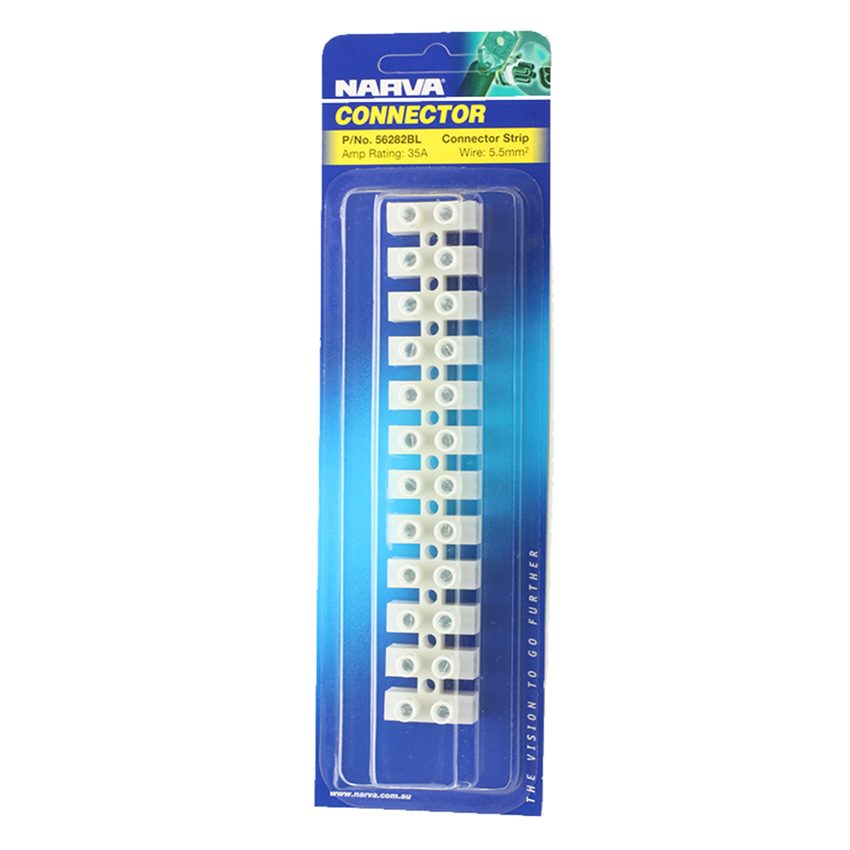 Narva Terminal Connector Strip 35A 6mm Polyamide Efficient Connections ...