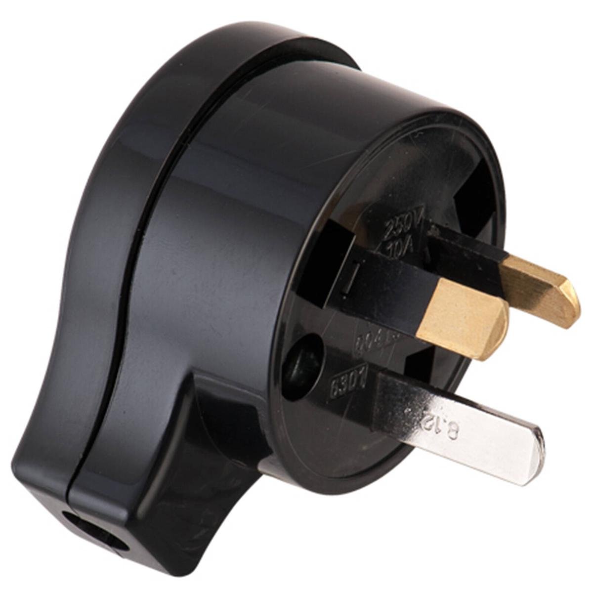 Deta 10A Black Side Entry Plug Top PVC 3 Core Low Profile – Auzzi Store