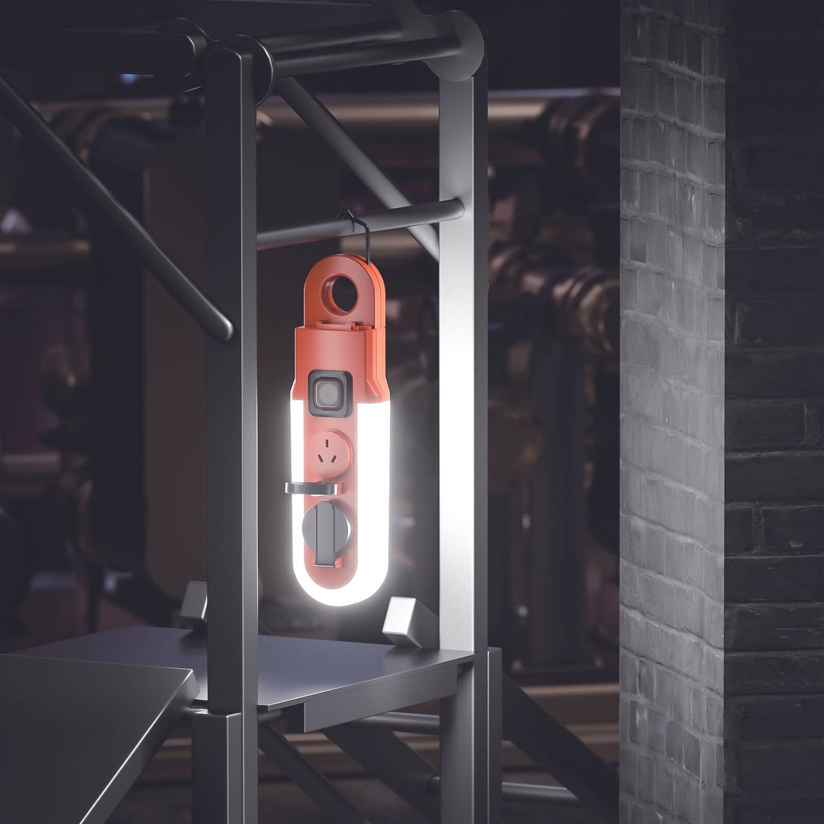 Click 2 Outlet Power Socket Light with Hanger - 2 x 10A - 5m Cord - IP ...