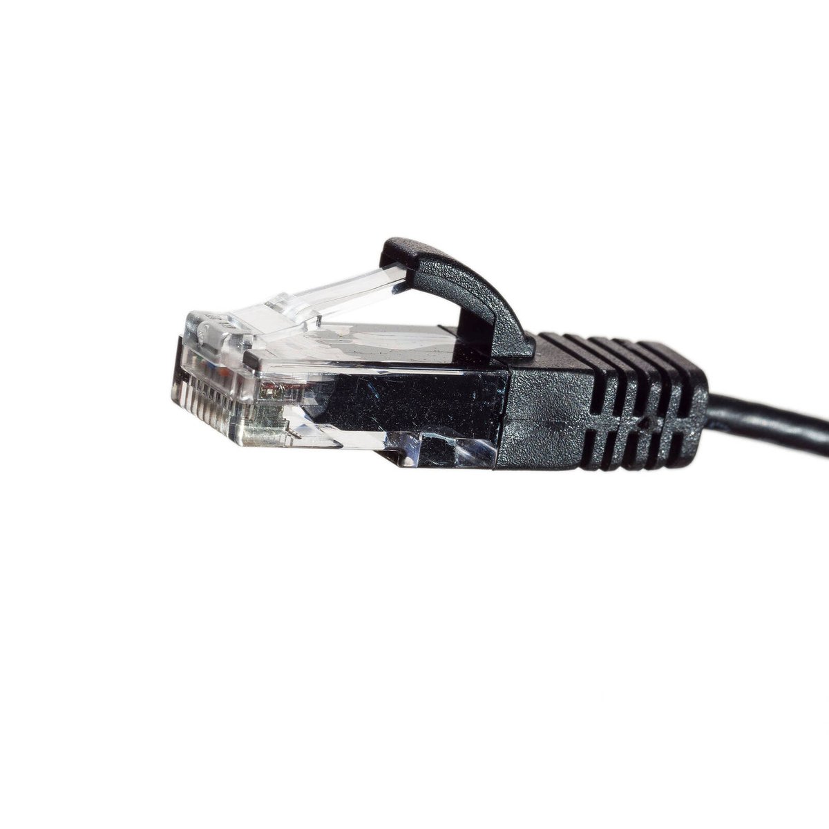 Legrand Cat 6 Patch Lead - 0.5m - Black - Slimline - High-Speed Data T ...