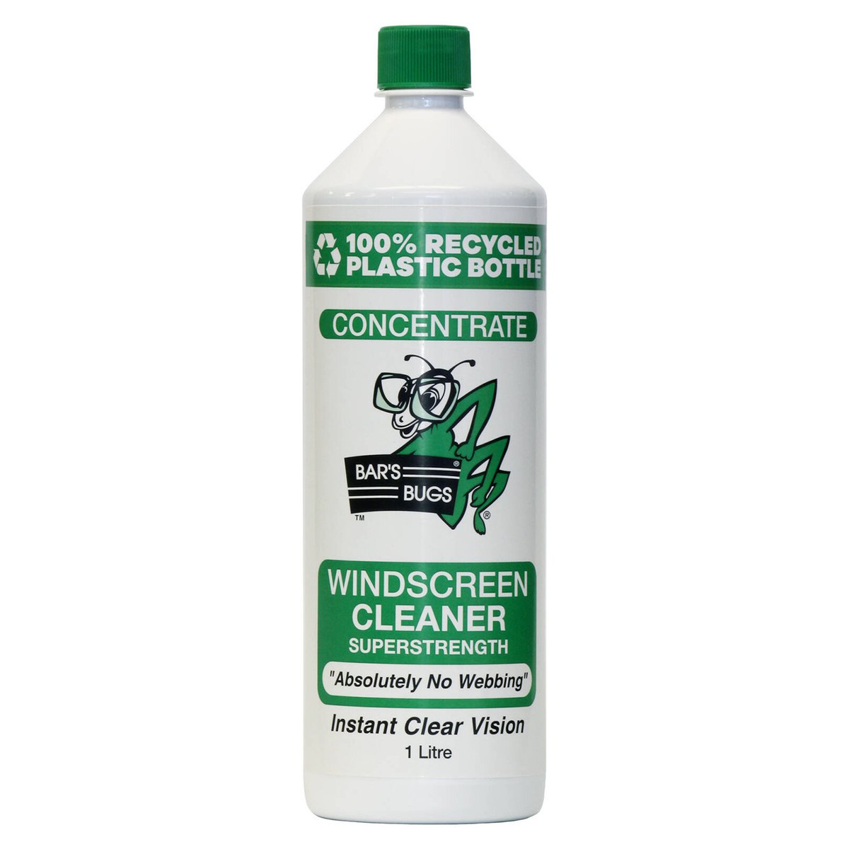 Bar S Bugs Windscreen Cleaner Concentrate - 1L - Non-Toxic - Green - R ...