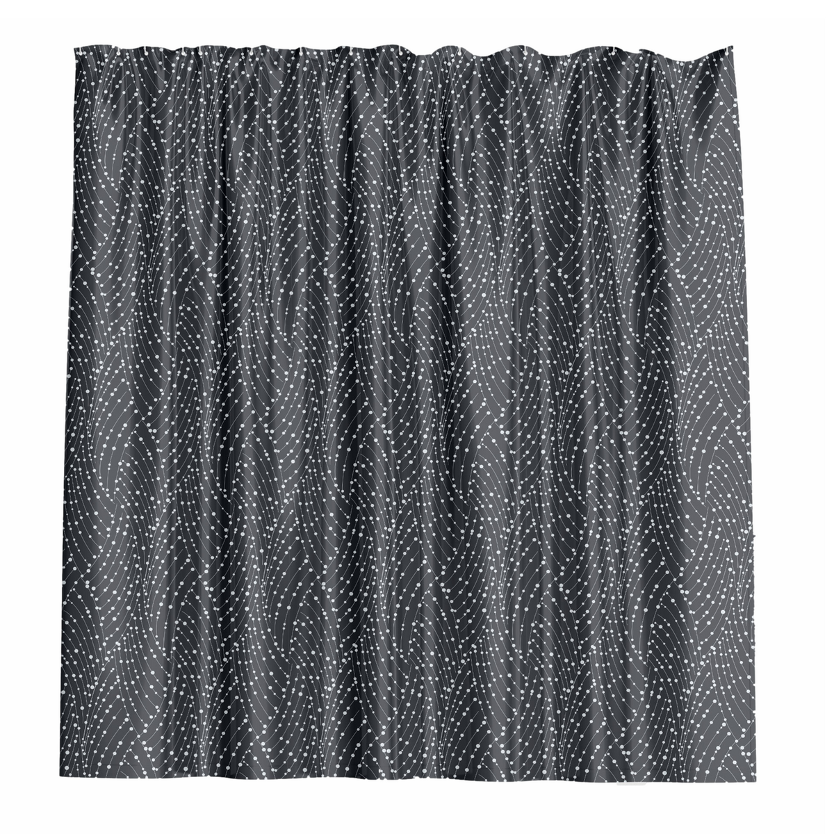 Barelli Polyester Shower Curtain Long Drop 210x180cm - Midnight Mist ...