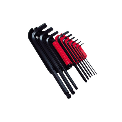 Stanley 9 Piece Metric Long Ball Point Hex Keys Set - High Tensile Ste ...