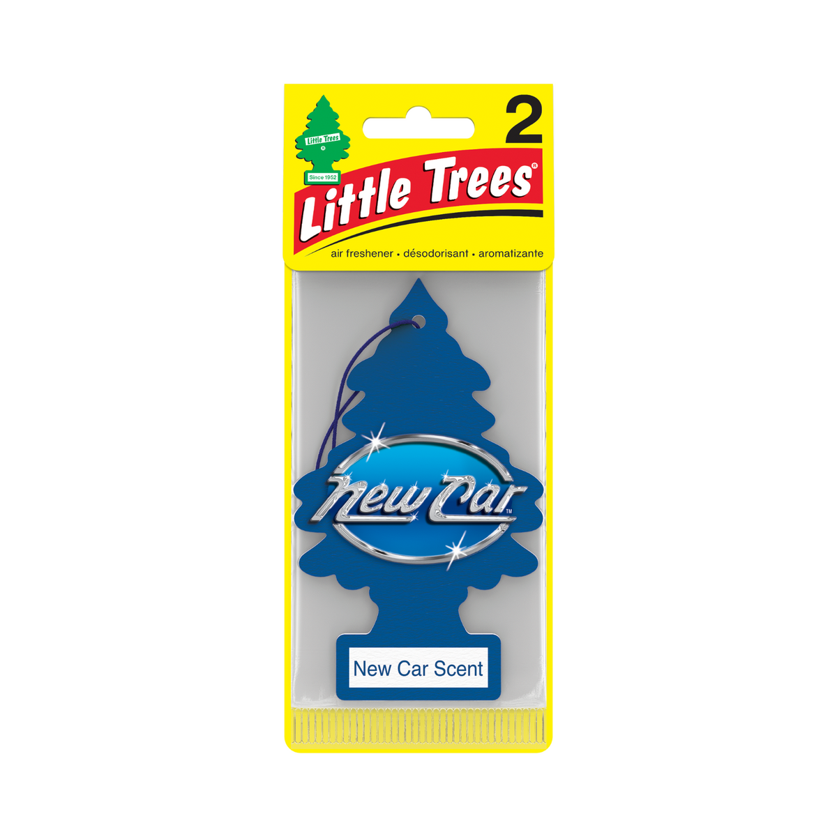 Little Trees New Car Hanging Tree Air Freshener 2 Pack - 70mm x 190mm ...