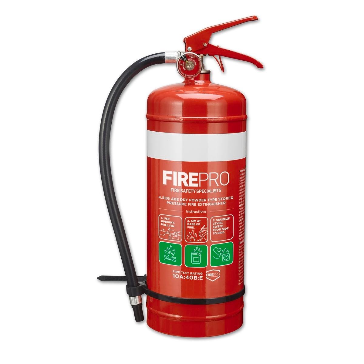 Firepro Dry Powder Fire Extinguisher - 4.5kg - Metal - Home Use – Auzzi ...