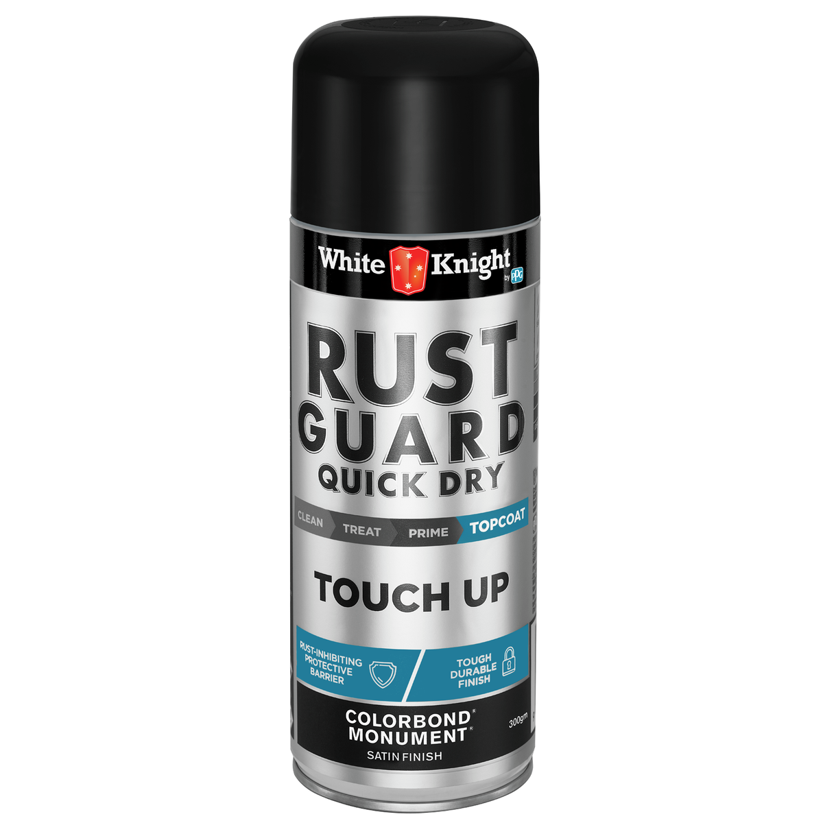 White Knight Rust Guard 300g Monument Satin Touch Up Spray Paint ...