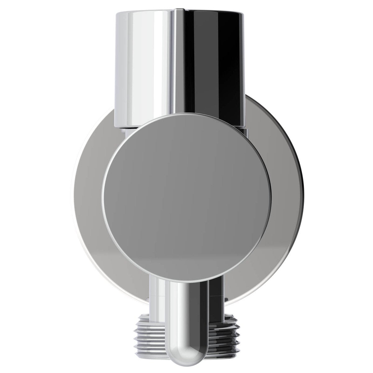 Evekare Chrome Dual Hand Spray Holder & Shut Off Valve - 138mm x 76mm ...