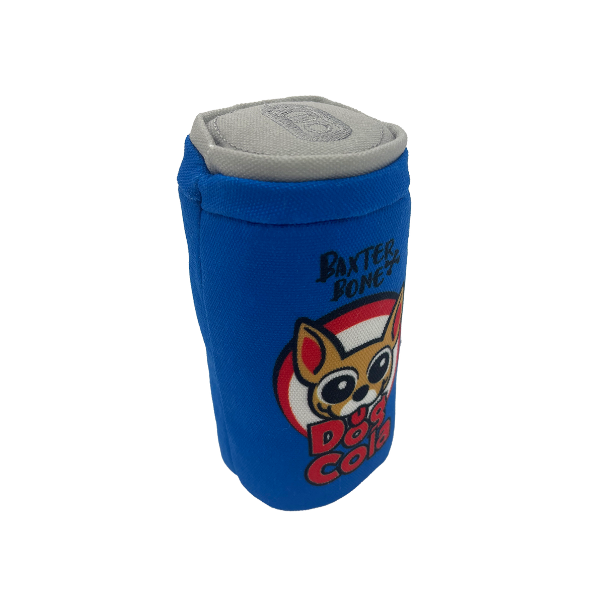 Baxter Bone Dog Cola Soda Can Plush Toy - 60mm x 140mm - Durable & Squ ...