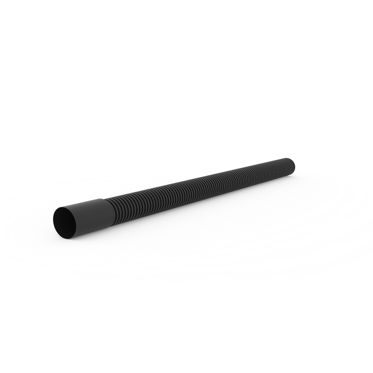 Reln Slotted Ag Pipe - 65mm x 1m - Black Plastic - Joiner Included ...