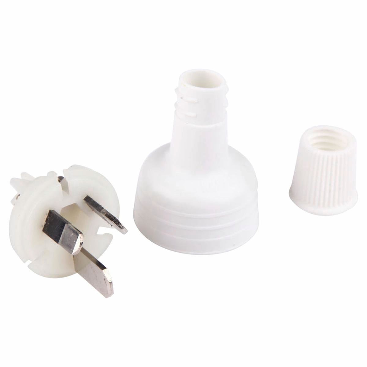 HPM 15A Plug Top - White - PVC - Flexible - 3 Pin - Australian Standar ...