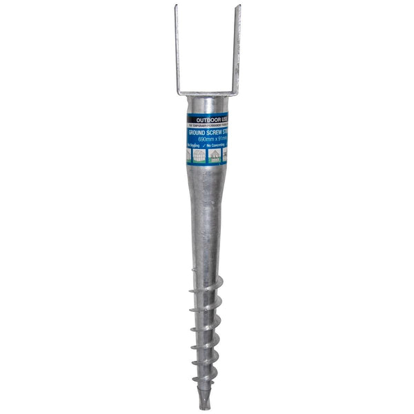 Otter 690x90mm Hot Dipped Galvanised Ground Screw Stirrup – Auzzi Store