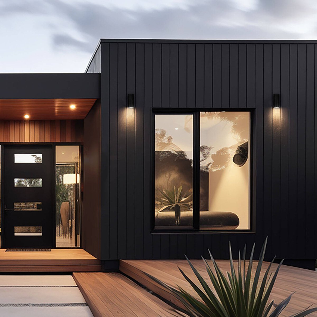 Brilliant 240V Black Corbett Up Down Wall Light - 162mm Aluminium - We ...