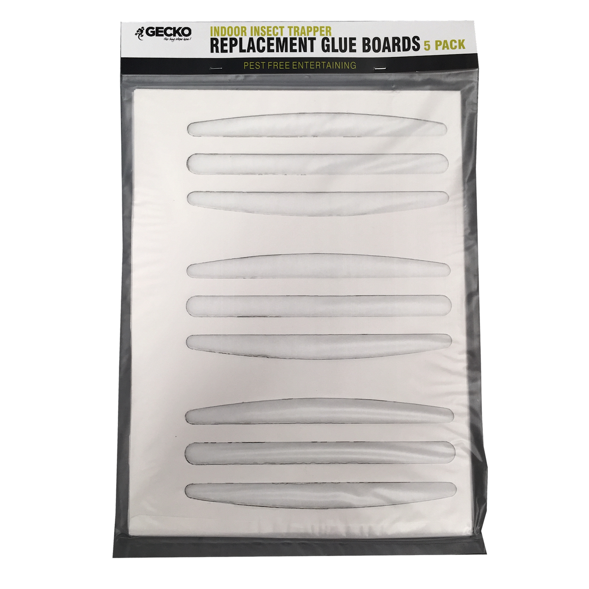 Gecko Sticky Glue Insect Trapper - 5 Pack - Non Toxic - Easy Use ...