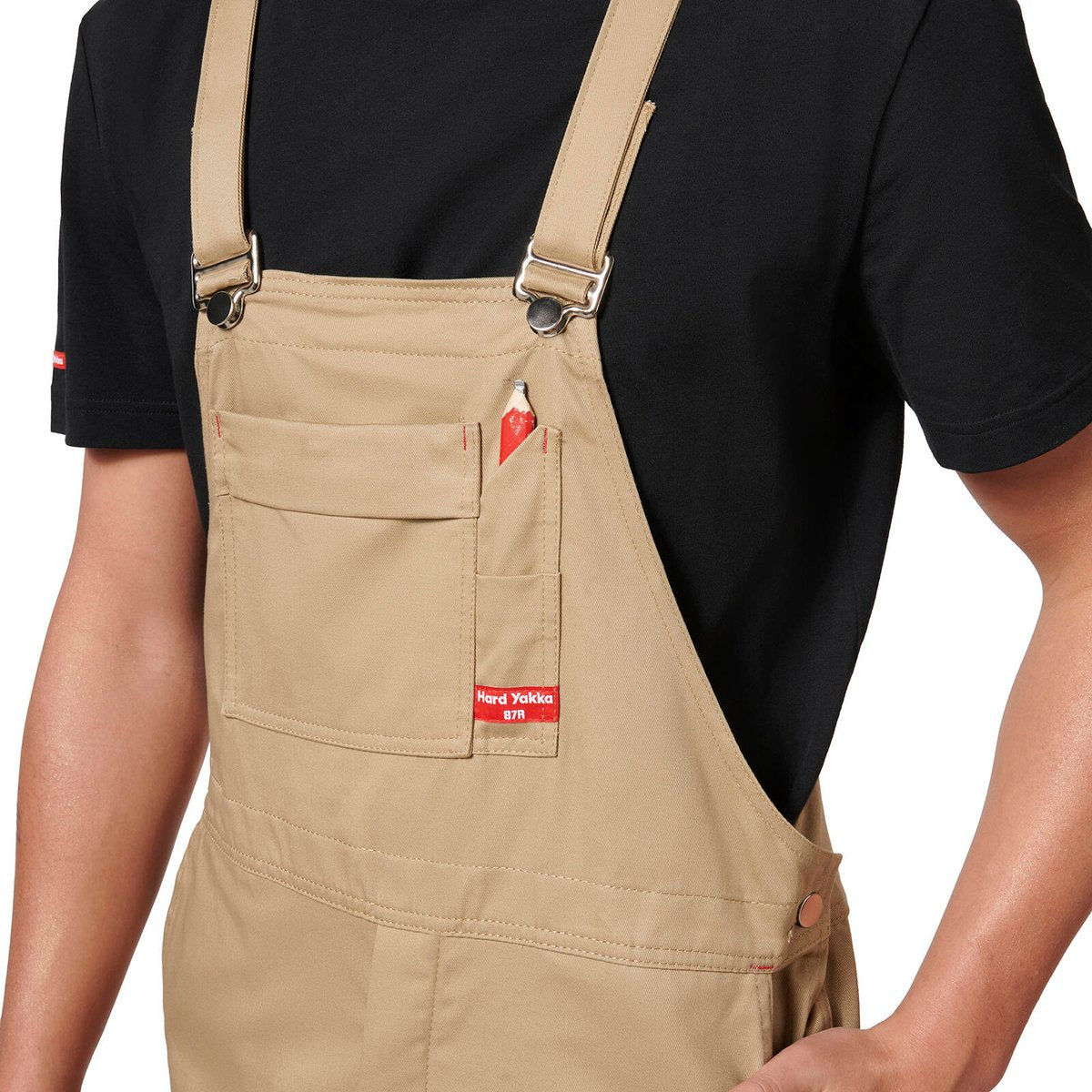 Hard Yakka Bib Brace Overalls Size 112 - Khaki - Durable Cotton Drill ...
