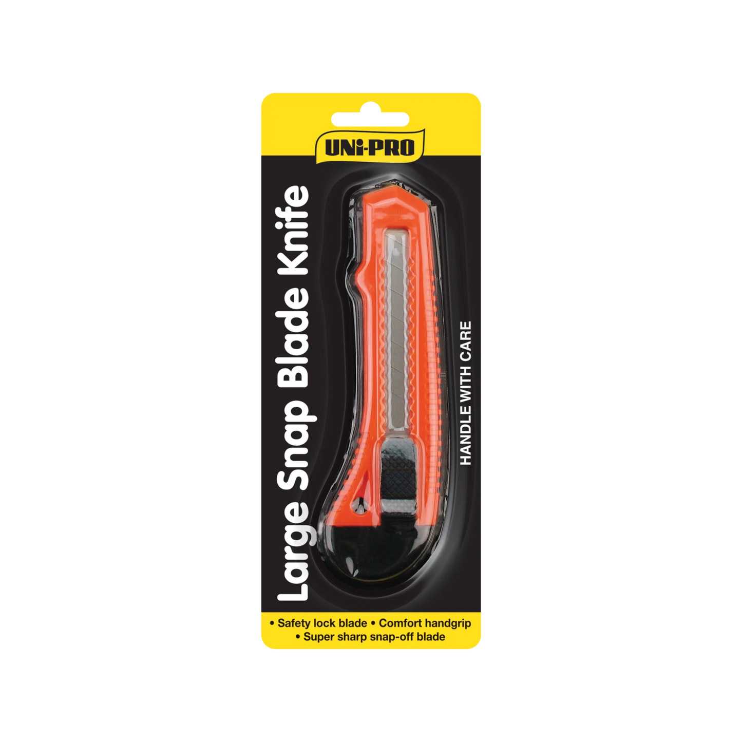 UNi-PRO Large Snap Blade Knife - 85mm Width, Safety Lock, Durable Plas ...