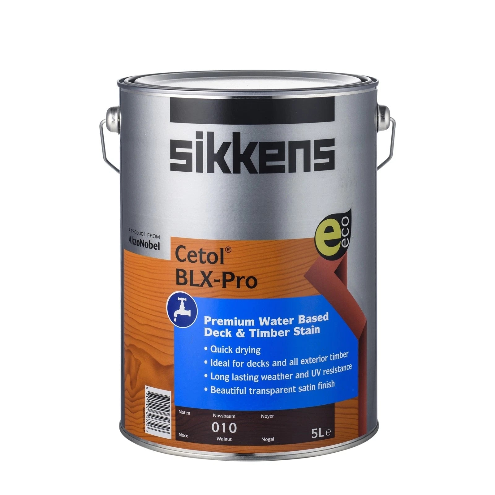 Sikkens Cetol BLX-Pro 5L Walnut Timber Stain - Water-Based, Quick Dryi ...