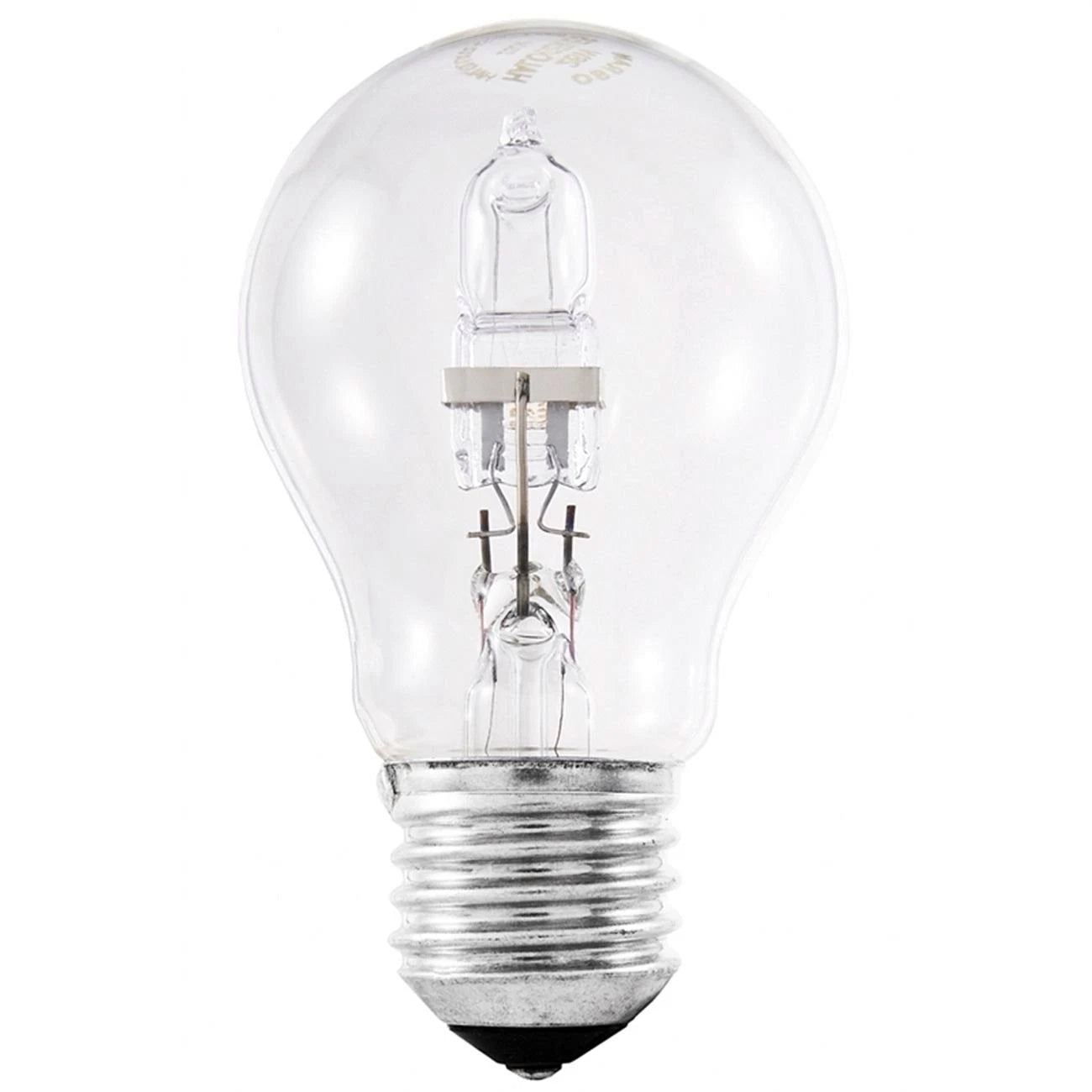 Osram 77W Warm White Clear Halogen Classic A Shape Globe - 1320 Lumens ...