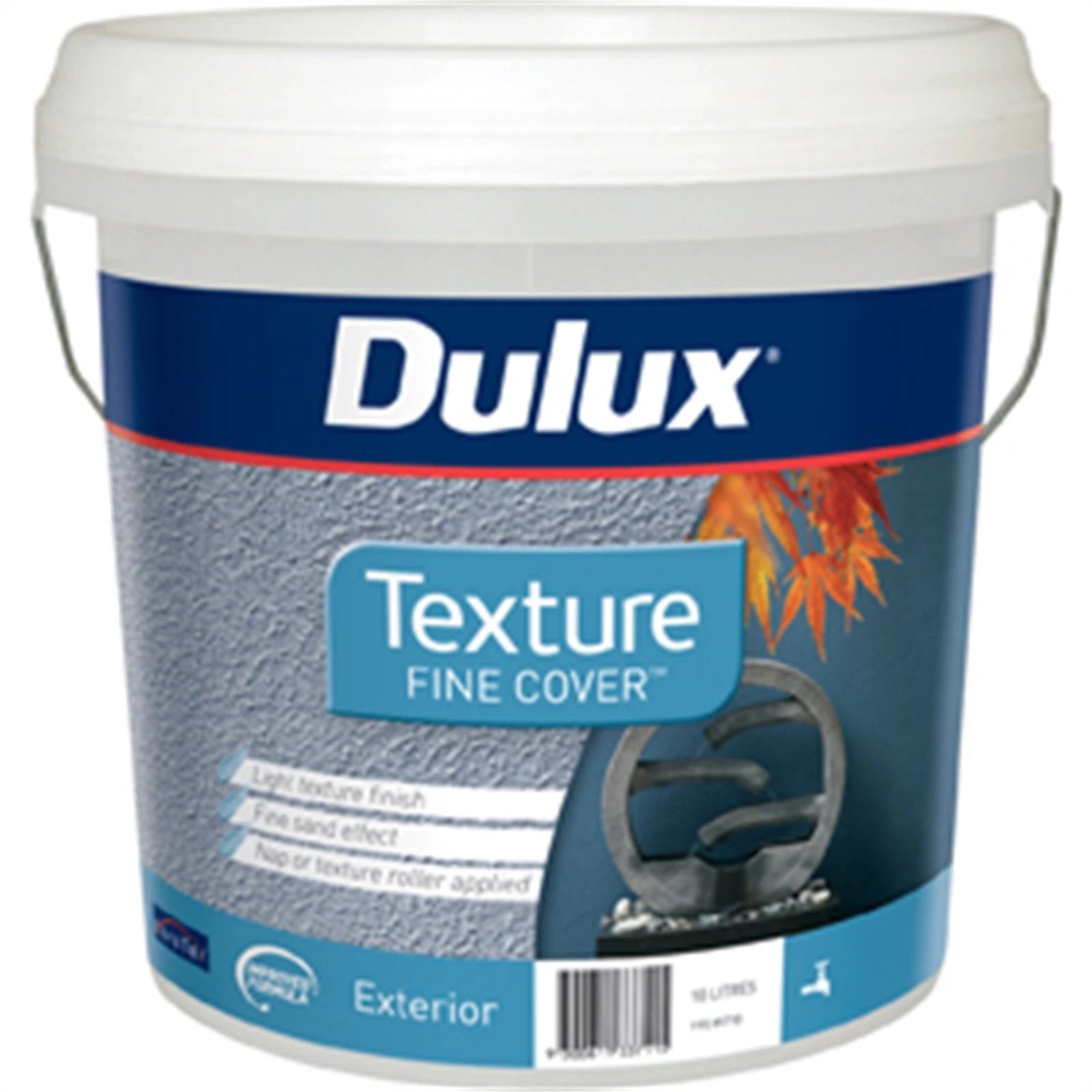 Dulux 10L Fine Texture Exterior Paint - Flexible Acrylic, Light Relief ...